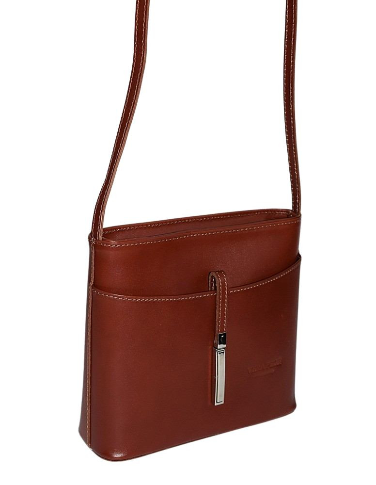 Maxmoda classic olasz konyakbarna színű női bőr válltáska 22 × 19 cm 14 ...